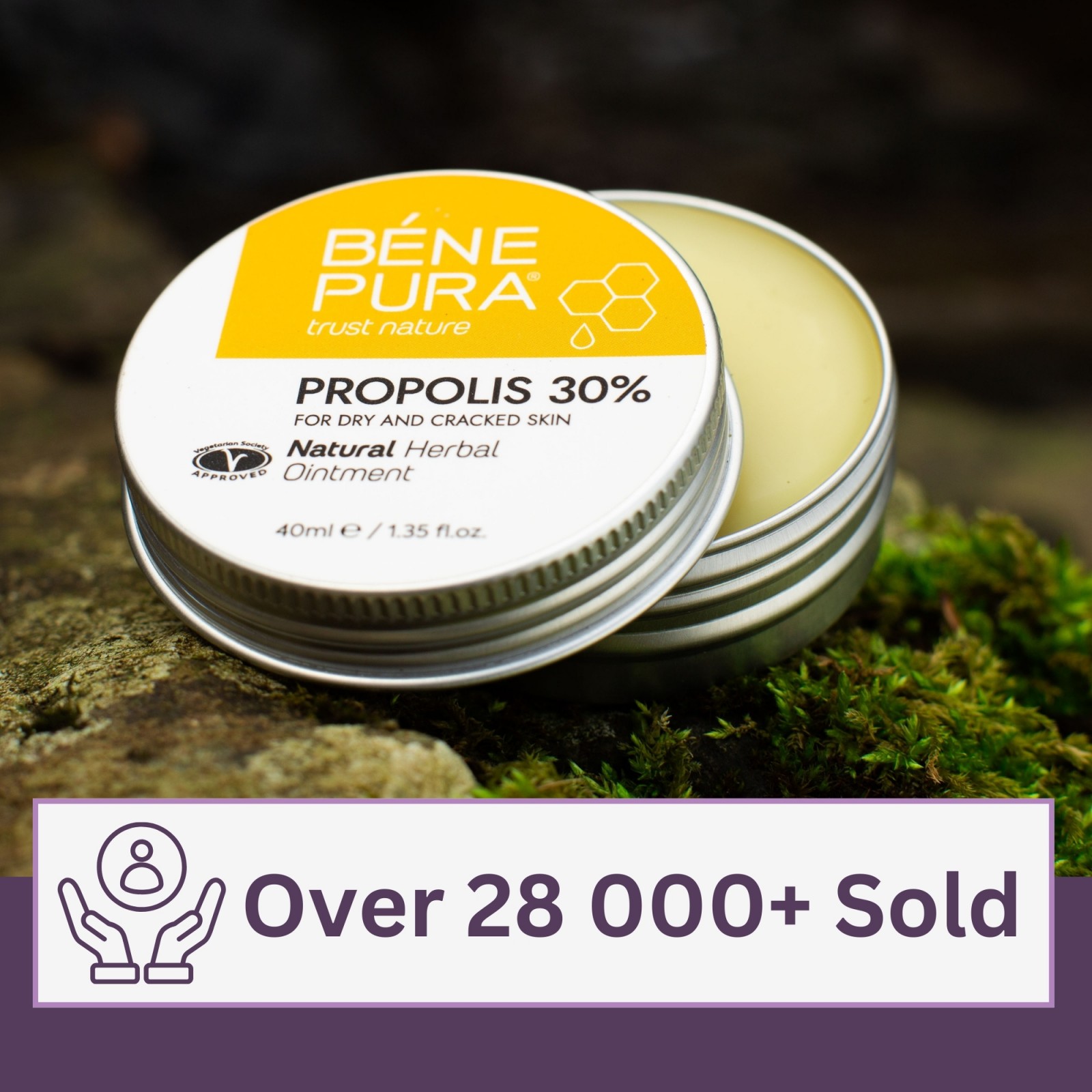 ᐉ Propolis ointment for Dry skin with 30% Propolis - 40ml - Benepura.co.uk