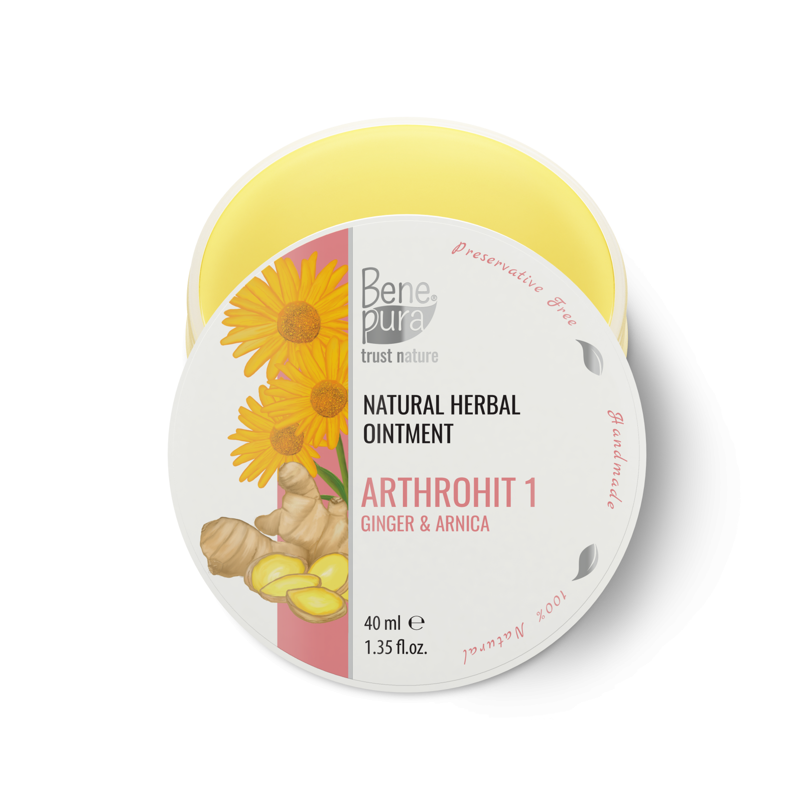 Bruise Ointment with Arnica and Ginger - 40 ml - BenePura.co.uk